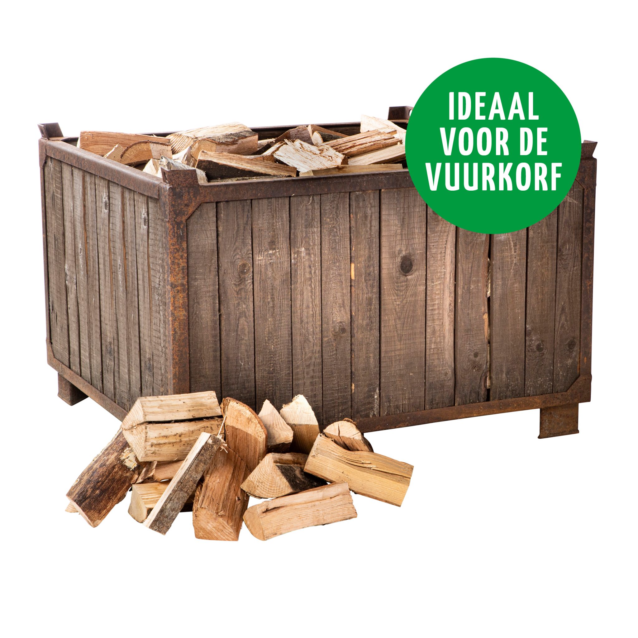 Budget gekloofd haardhout los gestort (0,8m³) | Voordelig haardhout